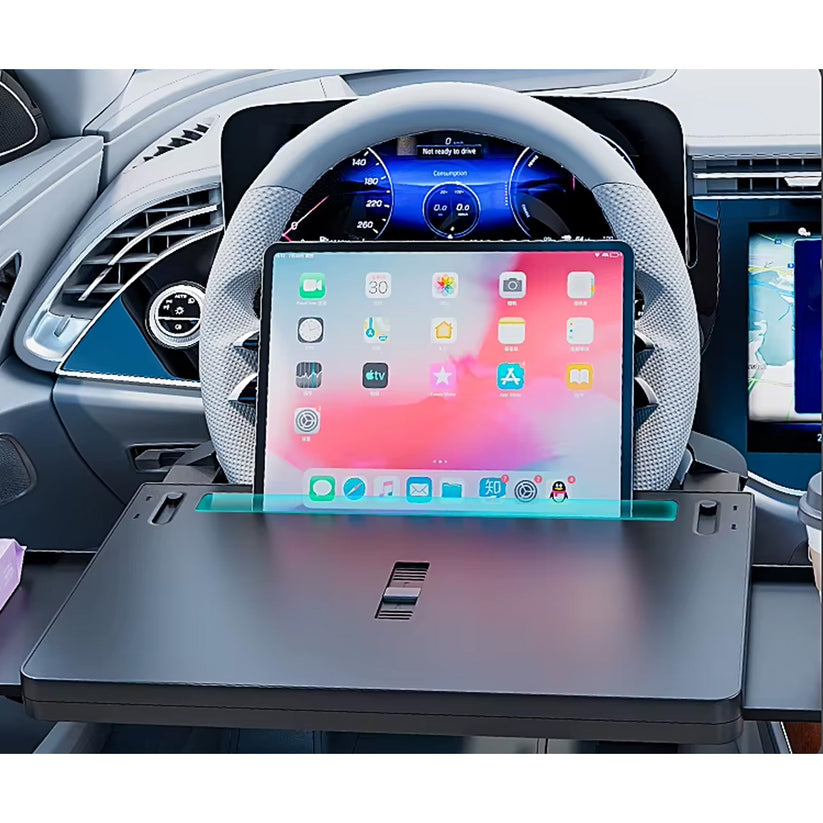 Mesa soporte portátil para volante de carro para laptop y accesorios A