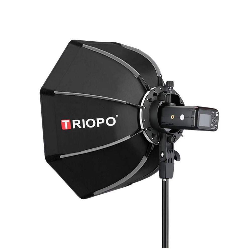 Softbox Triopo 65cm plegable Octogonal para fotografía KX65